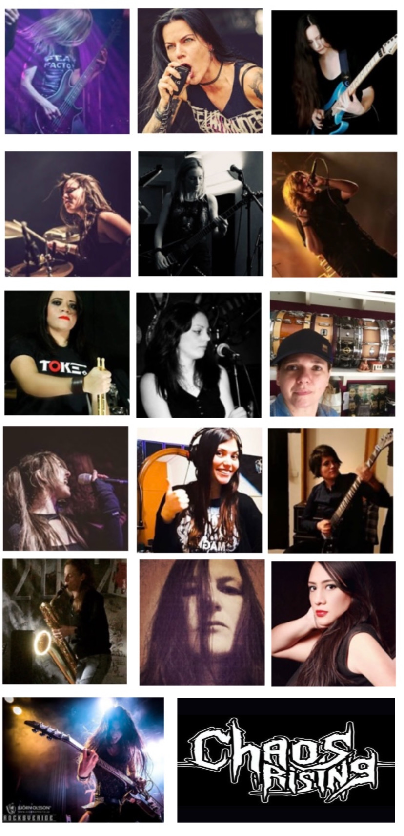 Chaos Rising: International Female Metal Project | Metalheads Forever ...