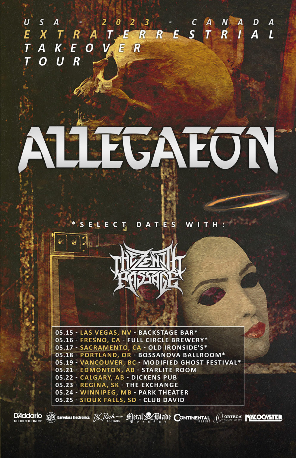 ALLEGAEON Announces Extraterrestrial Takeover Tour | Metalheads Forever ...